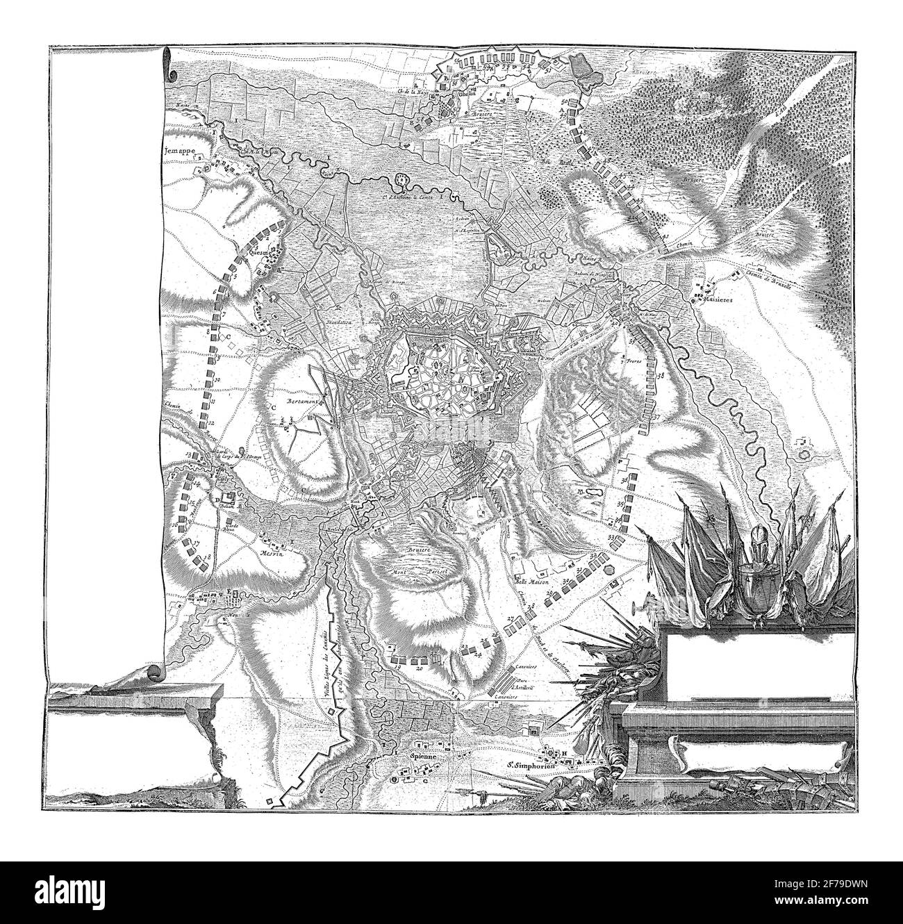 Siege map Cut Out Stock Images & Pictures - Alamy