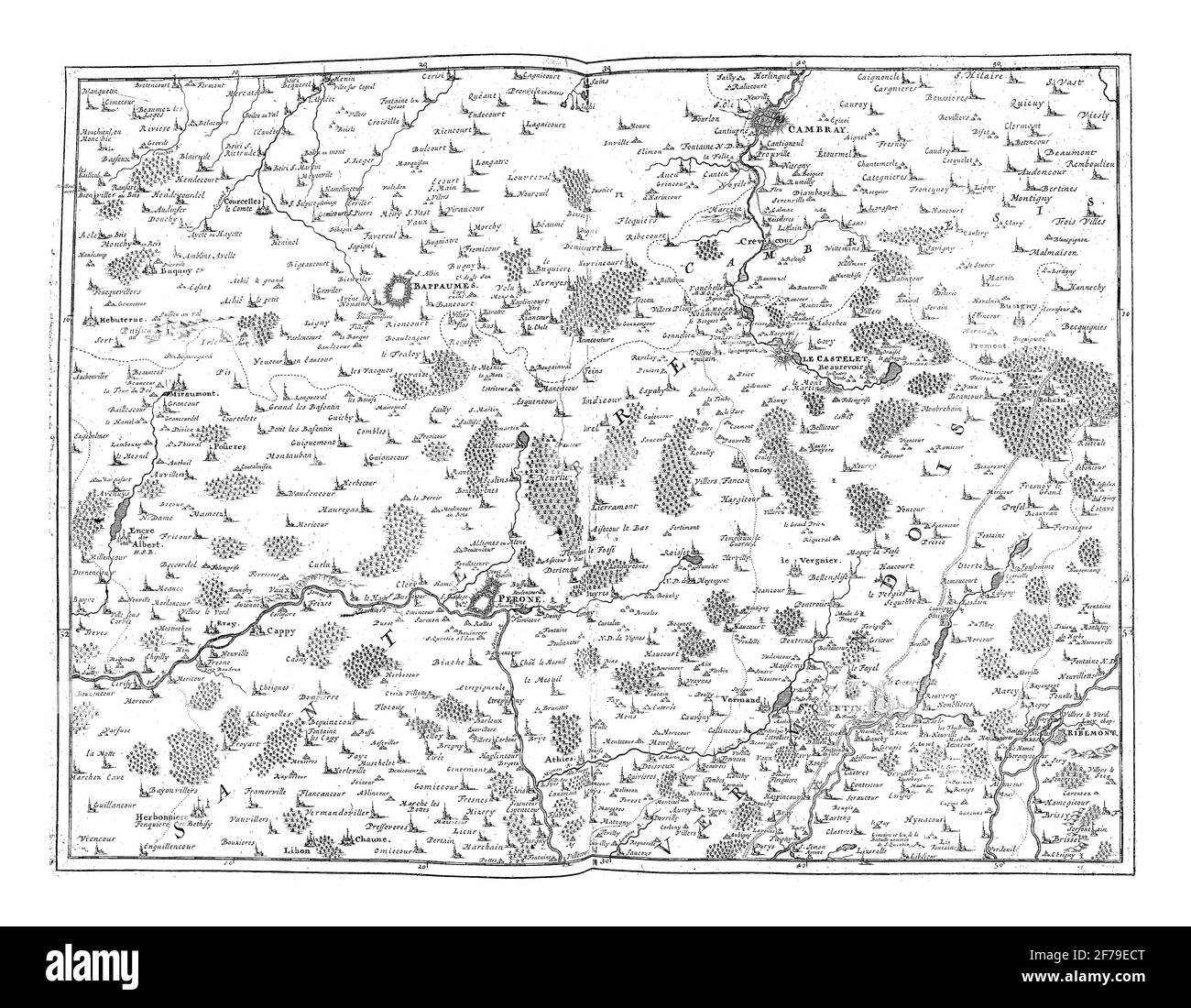 Map of Northern France, vintage engraving Stock Photo - Alamy