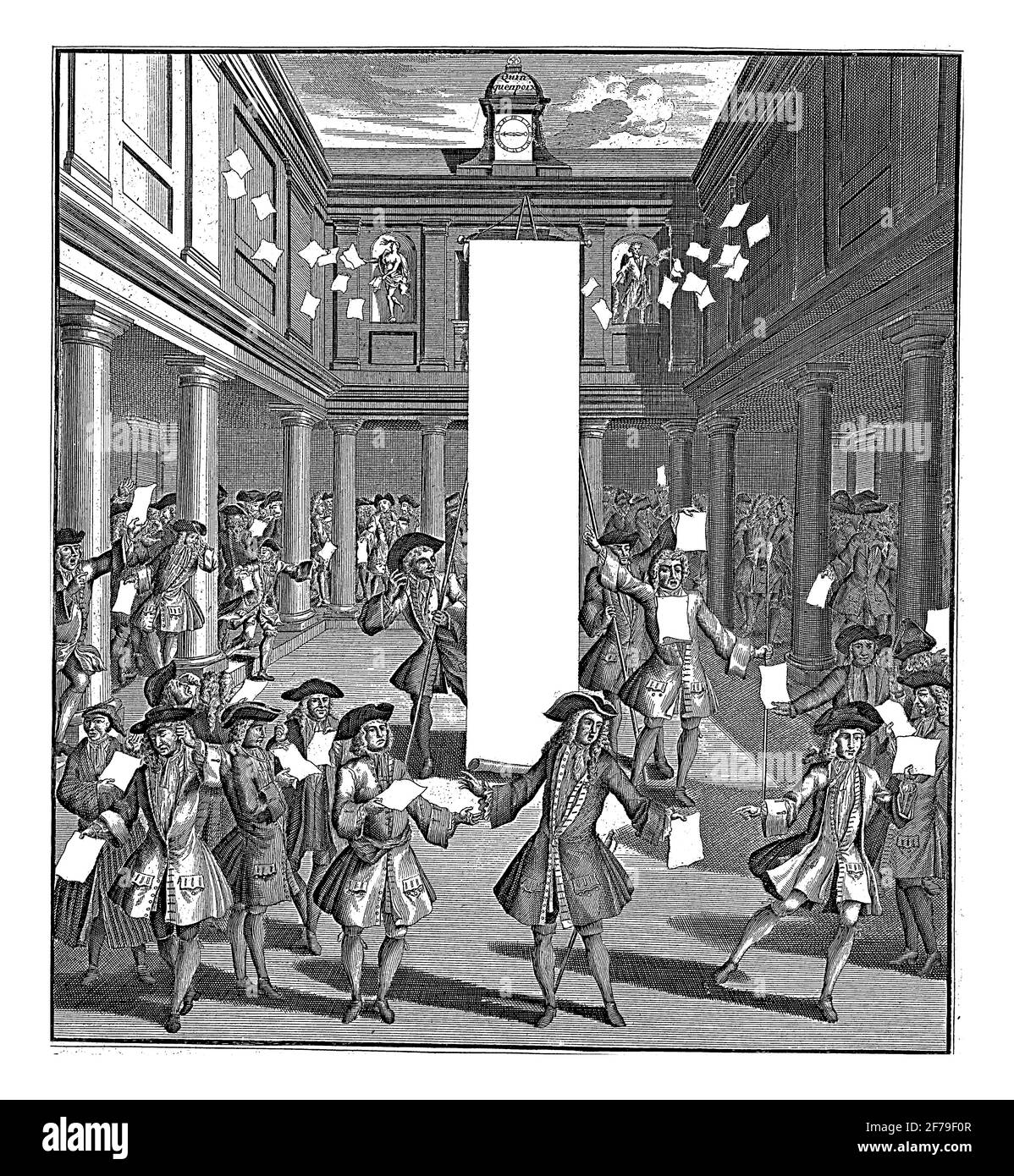 Traders in old stock exchange Black and White Stock Photos & Images - Alamy