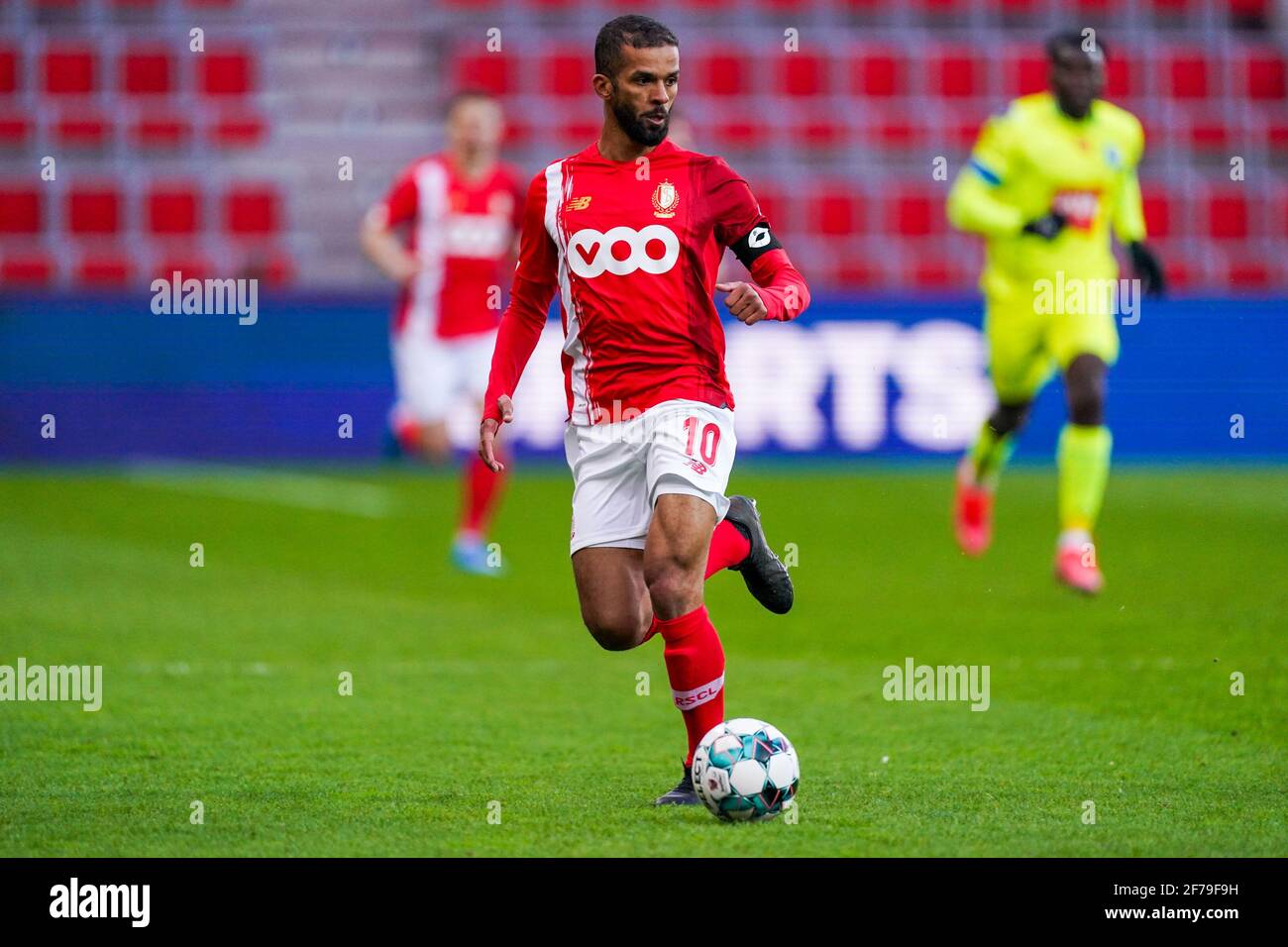 LUIK, BELGIUM - APRIL 4: Mehdi Carcela-Gonzalez of Standard de Liege ...