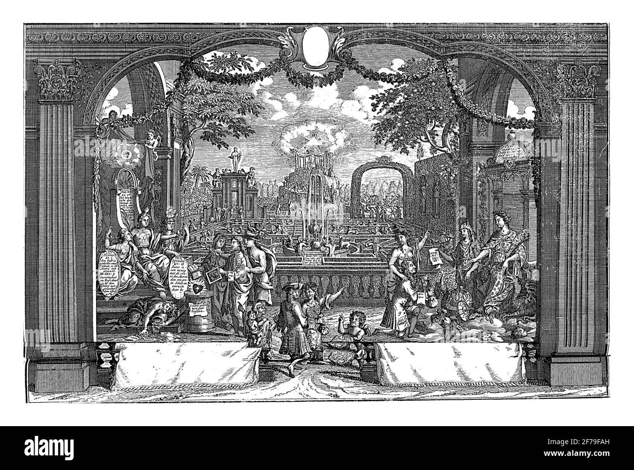 The Sincere and the Greedy Merchant, vintage engraving Stock Photo - Alamy