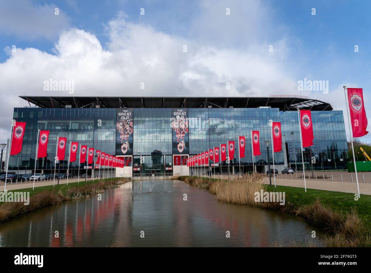 ANTWERPEN, BELGIUM - APRIL 5: General view of the exterior of the ...