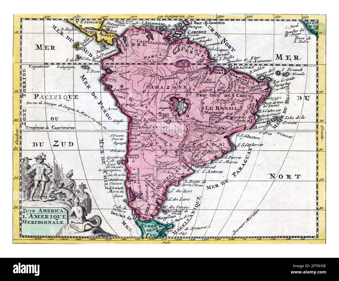South america old maps Cut Out Stock Images & Pictures - Alamy