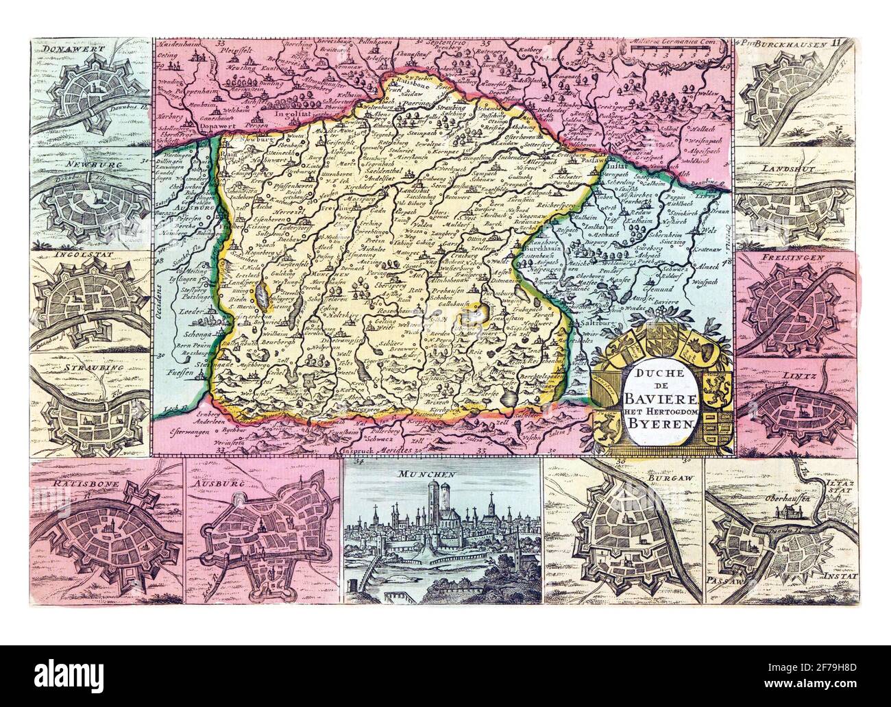 Historical map of bavaria hi-res stock photography and images - Alamy