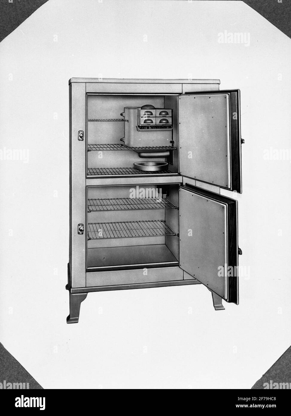 Refrigerator cartoon Black and White Stock Photos & Images - Alamy