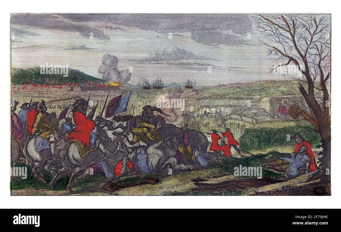 Death of King Charles XII, vintage engraving Stock Photo - Alamy
