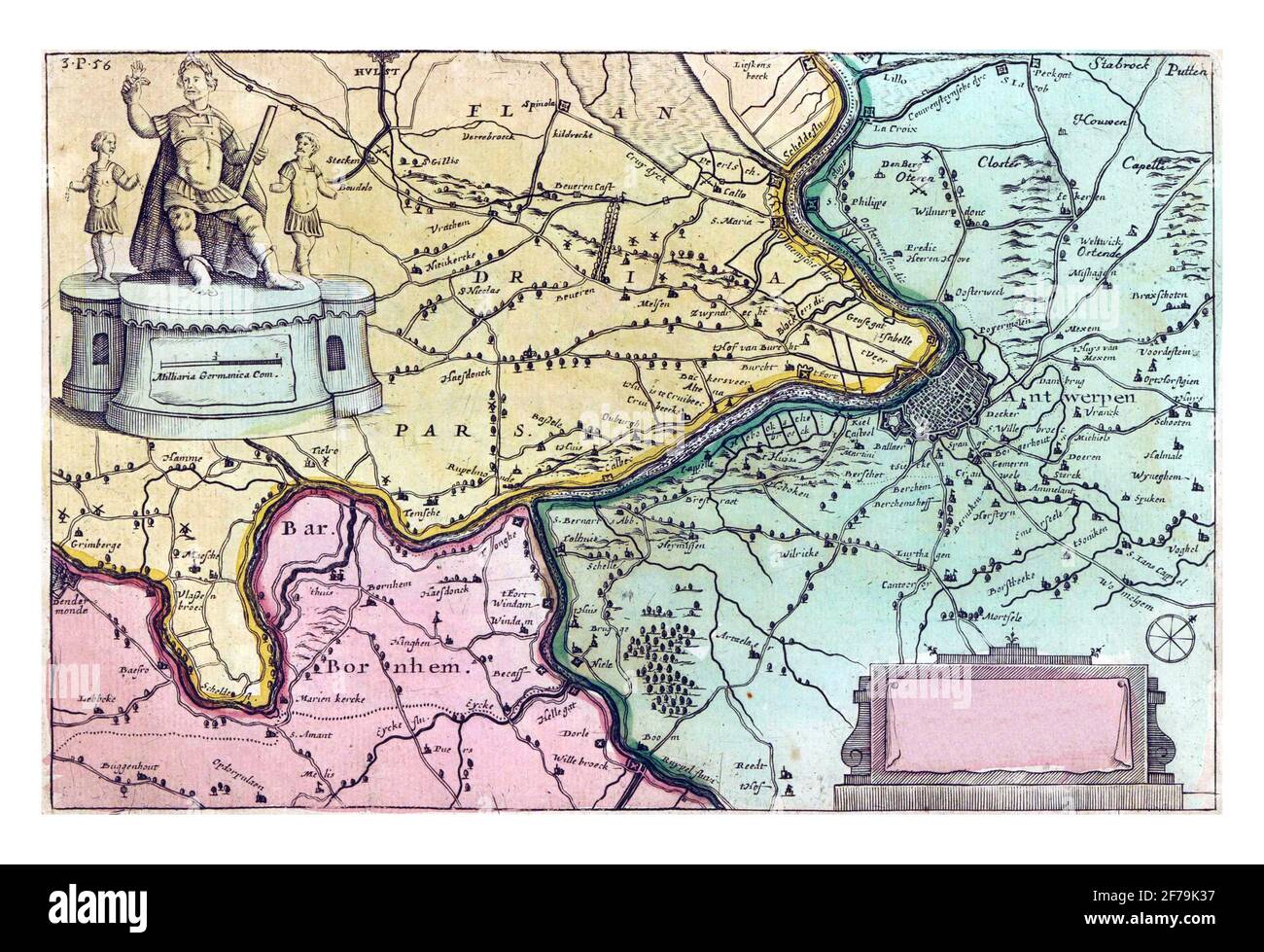 Map of the margrave Cut Out Stock Images & Pictures - Alamy
