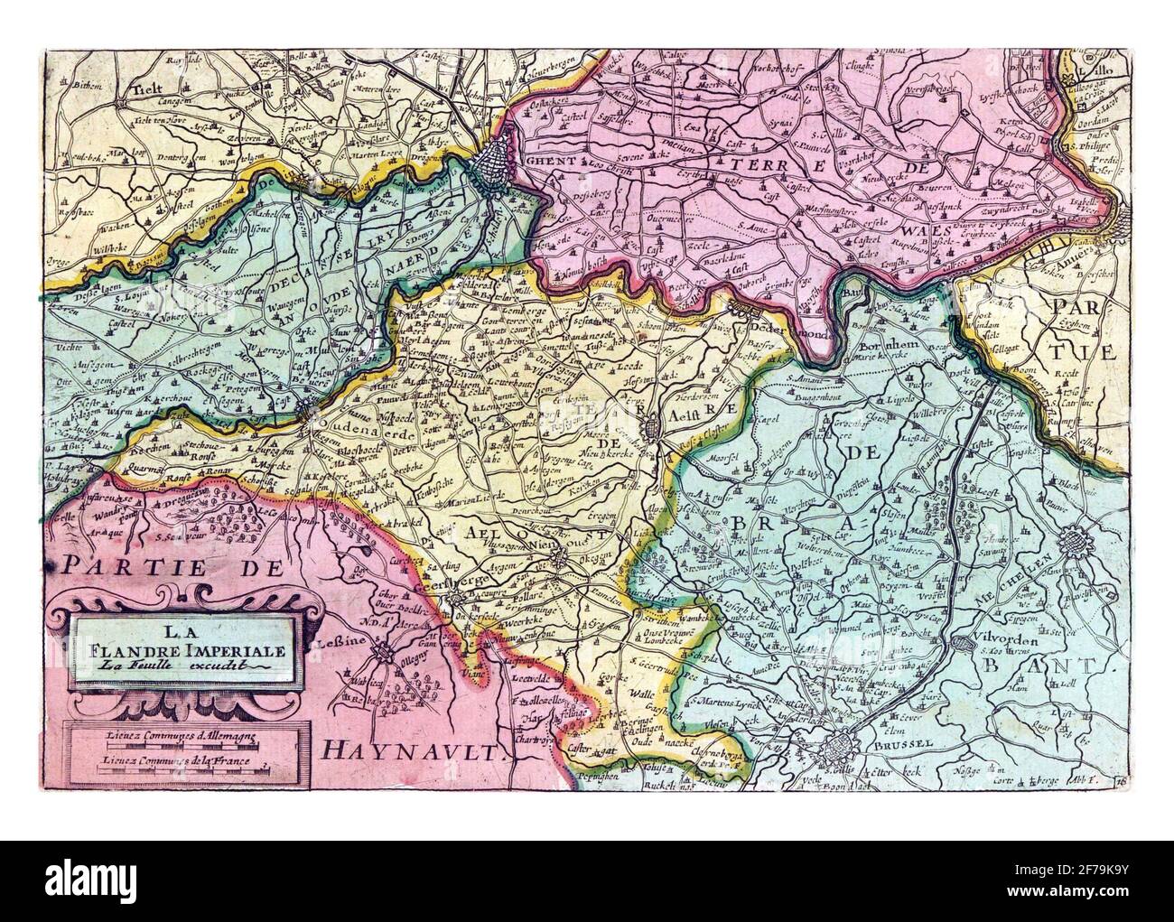 Map of the Austrian Netherlands, vintage engraving Stock Photo - Alamy