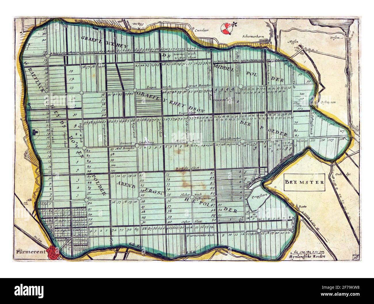Beemster map hi-res stock photography and images - Alamy