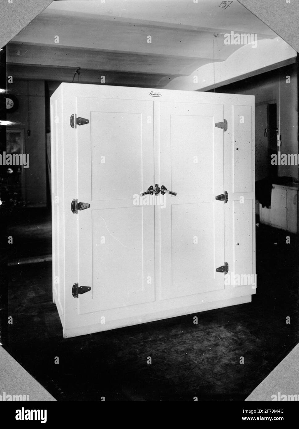 2 refrigerator in a casing Stock Photo - Alamy