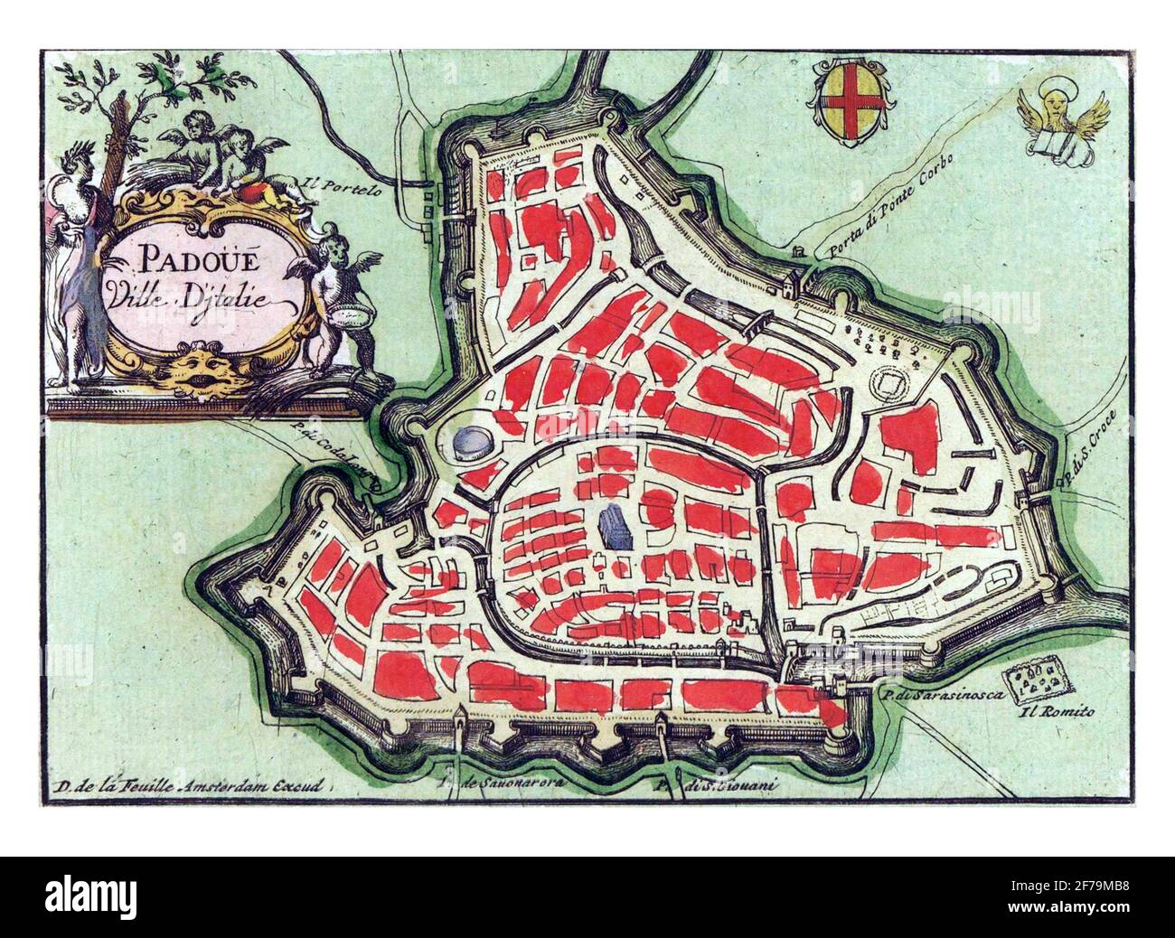 Map of Padua, vintage engraving Stock Photo - Alamy