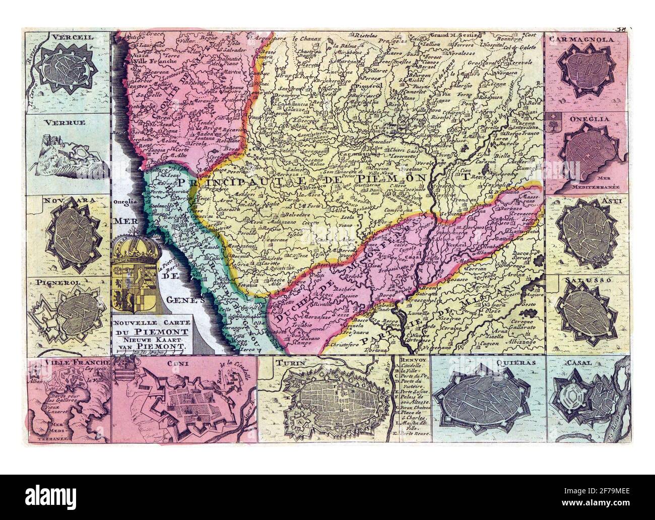 Piemonte map hi-res stock photography and images - Alamy