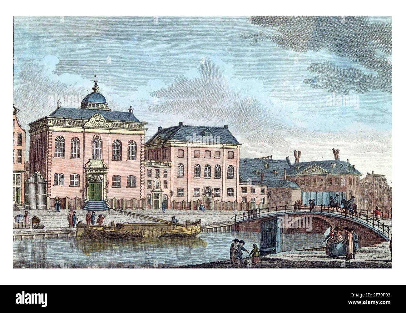 High German Synagogue in Amsterdam, vintage engraving Stock Photo - Alamy