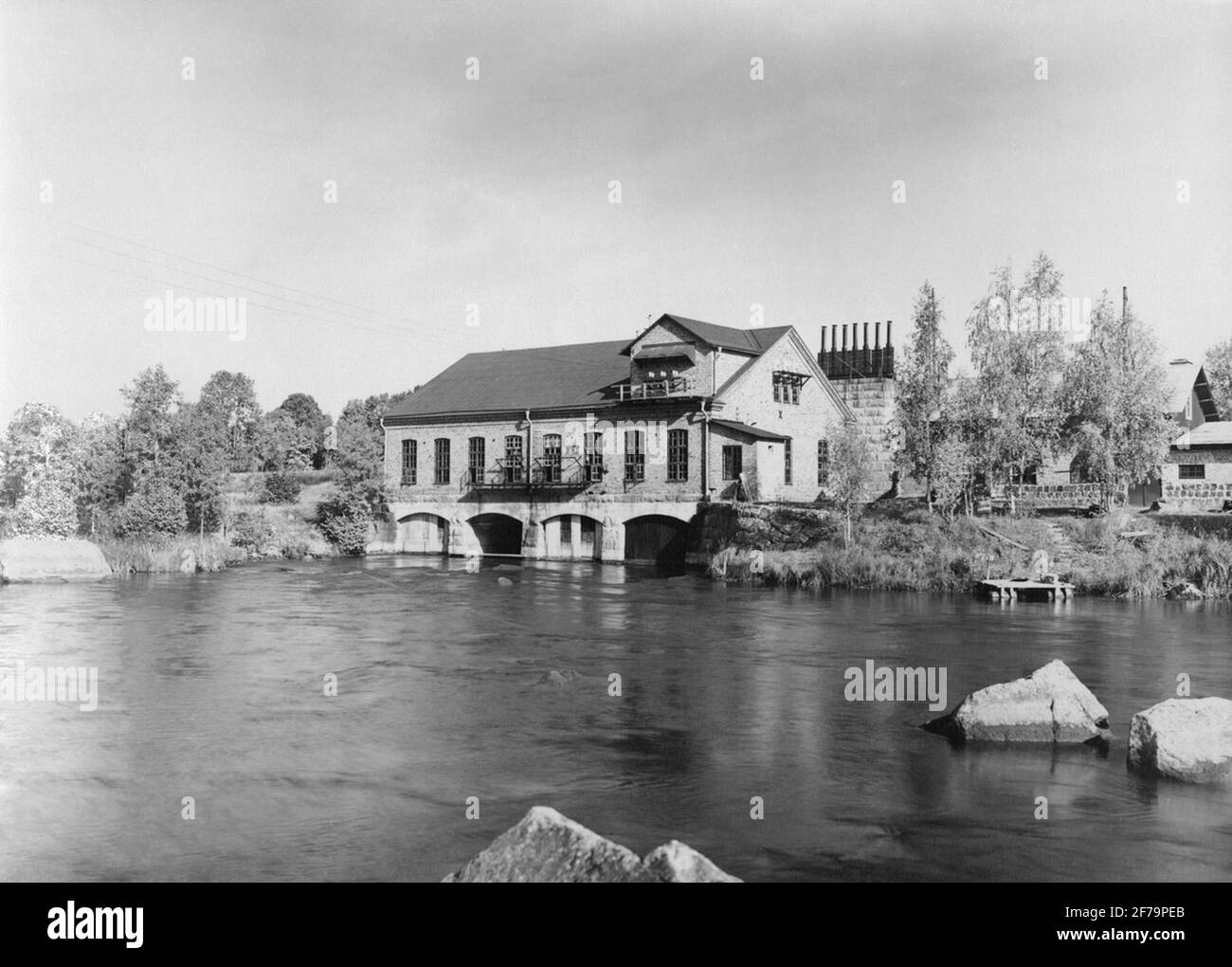 Early power stations Black and White Stock Photos & Images - Alamy