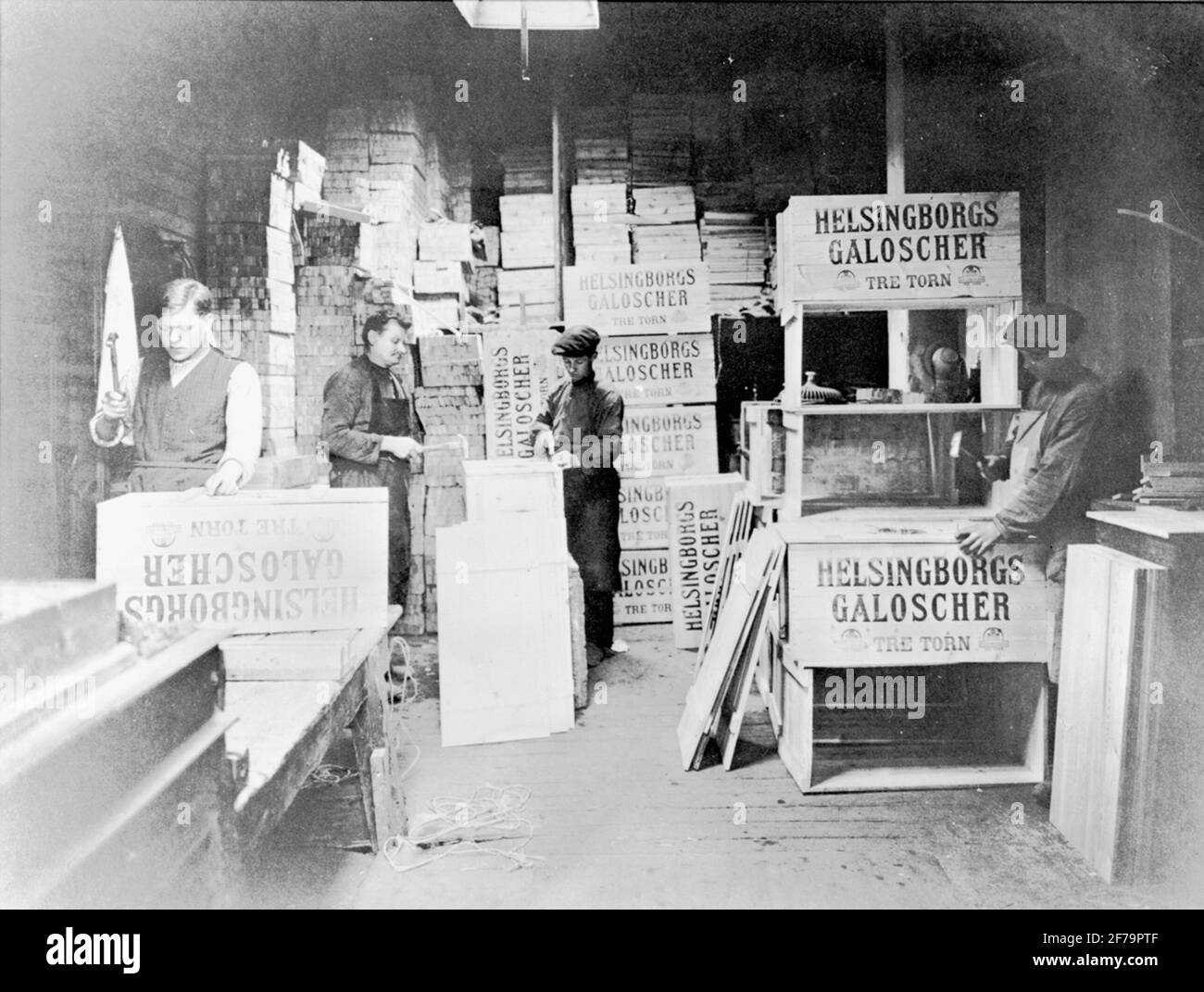 Packbox manufacturing at Helsingborg's rubber factory Stock Photo - Alamy