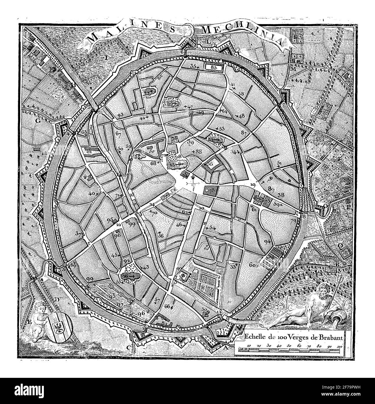 Mechelen map hi-res stock photography and images - Alamy