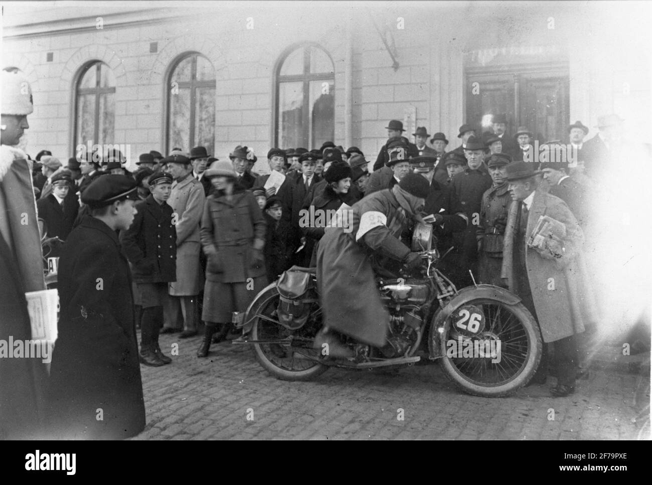 Husqvarna motorcycle. Motorcycle competition Stock Photo - Alamy