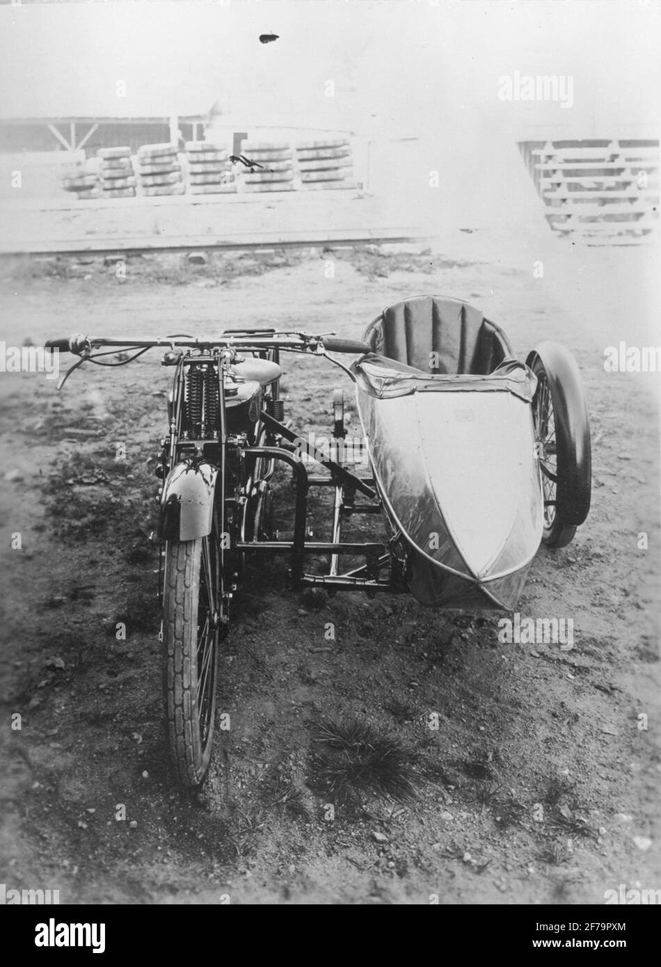 Motorcycle with wagon Black and White Stock Photos & Images - Alamy