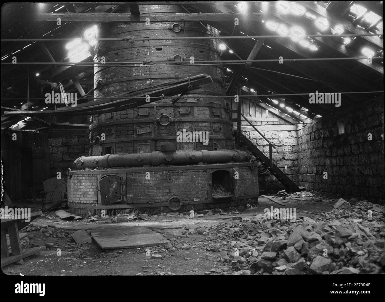 Ironworks. Masugn. Rostugen, seen from inside the Malm House Stock ...