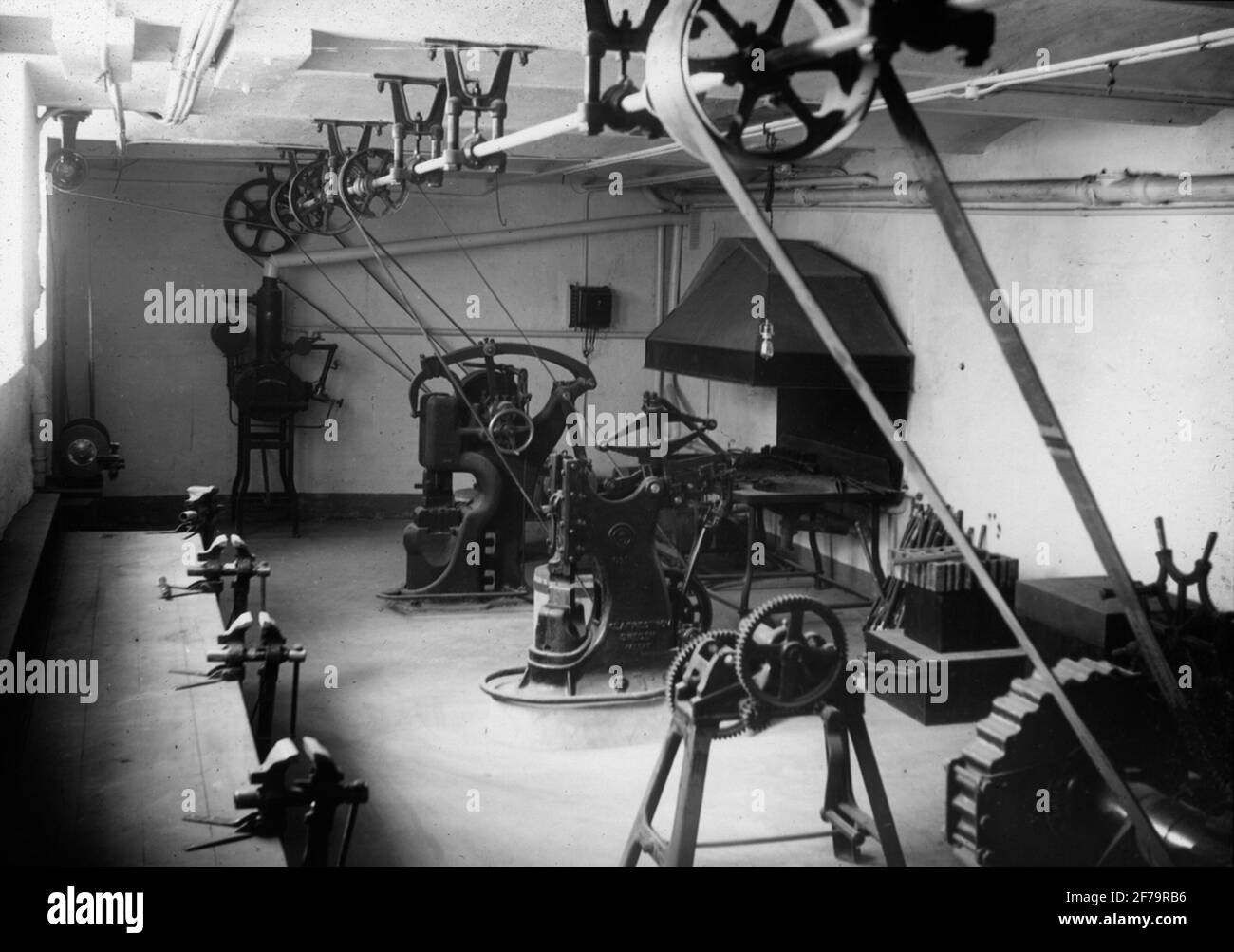 Light image, mechanical workshop Stock Photo - Alamy