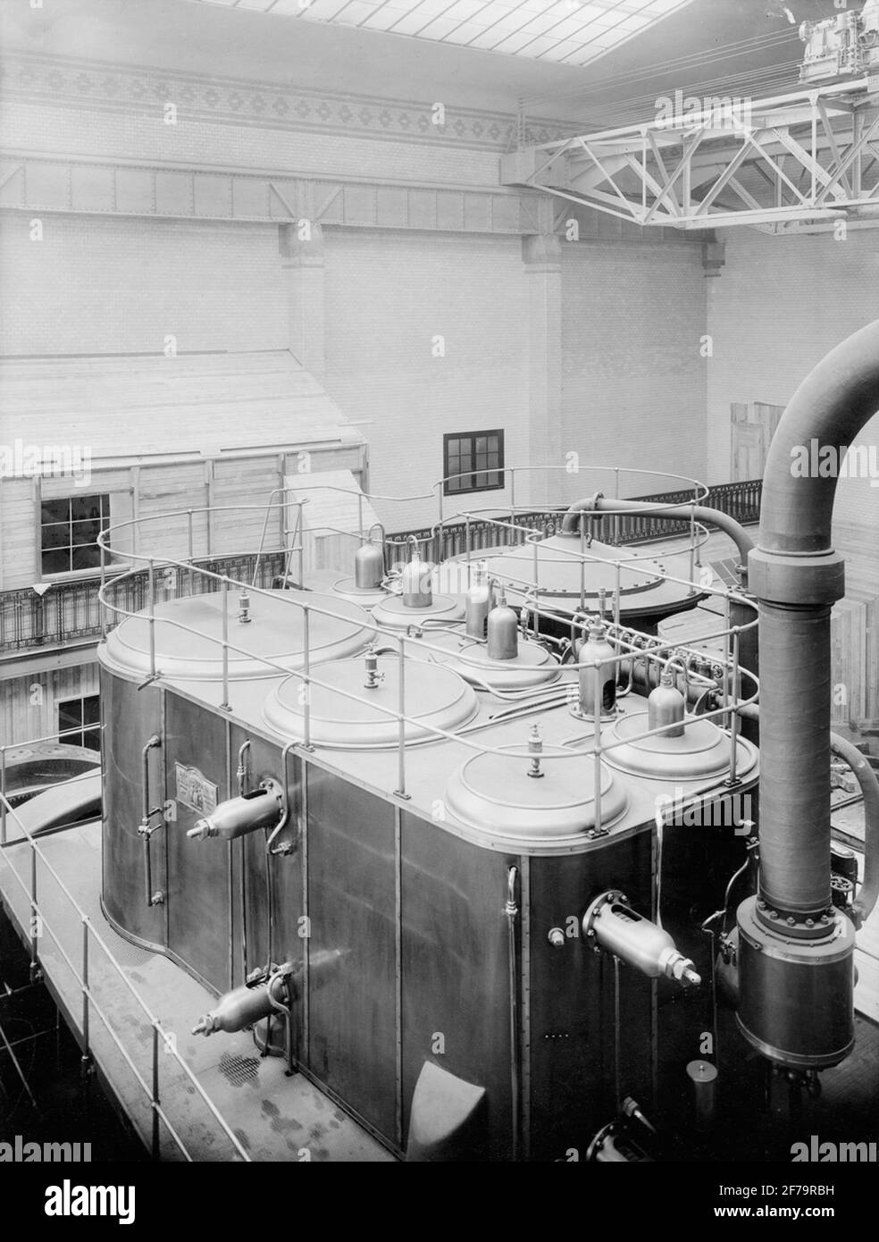 Interior from Steam Center, Stockholm City, Electricity Stock Photo - Alamy