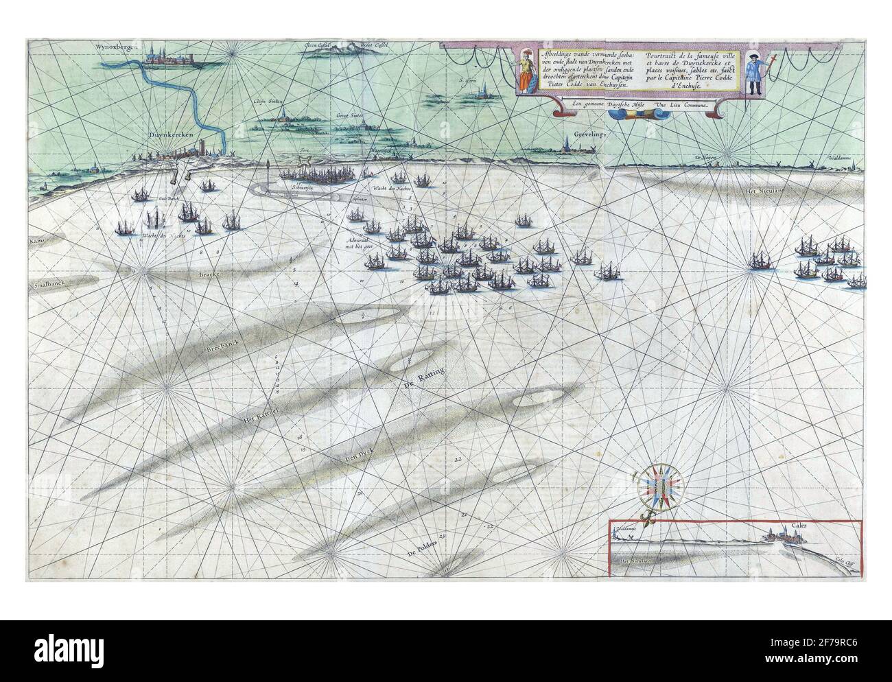 Map of dunkirk Cut Out Stock Images & Pictures - Alamy