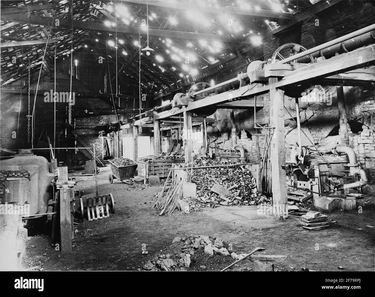 Ironworks. The lancashiresmith. Interior Stock Photo - Alamy