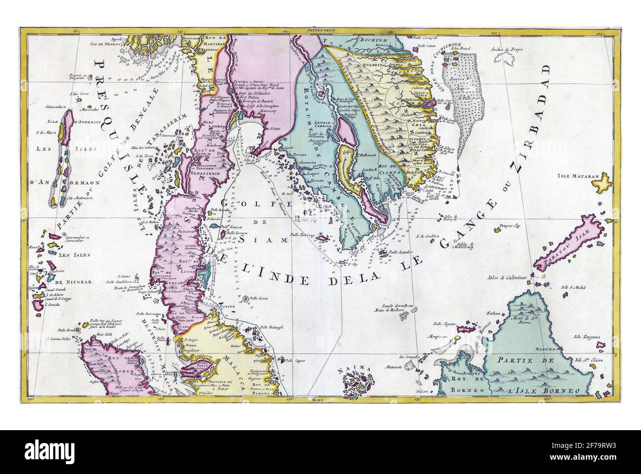 Ancient siam map Cut Out Stock Images & Pictures - Alamy