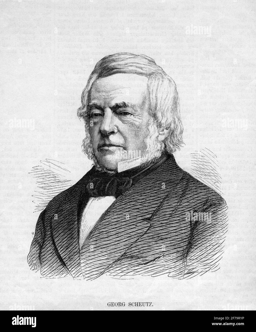 Portrait of Per Georg Scheutz Stock Photo - Alamy