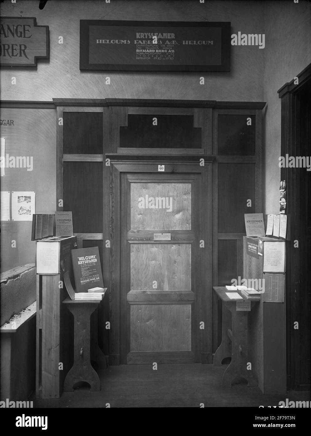 The craft's propaganda exhibition: plywood (Helum's factory AB ...