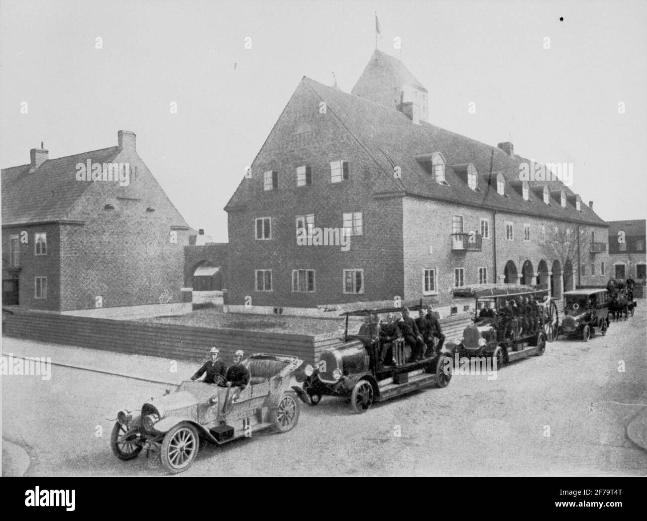Fire trucks on emergency Stock Photo - Alamy
