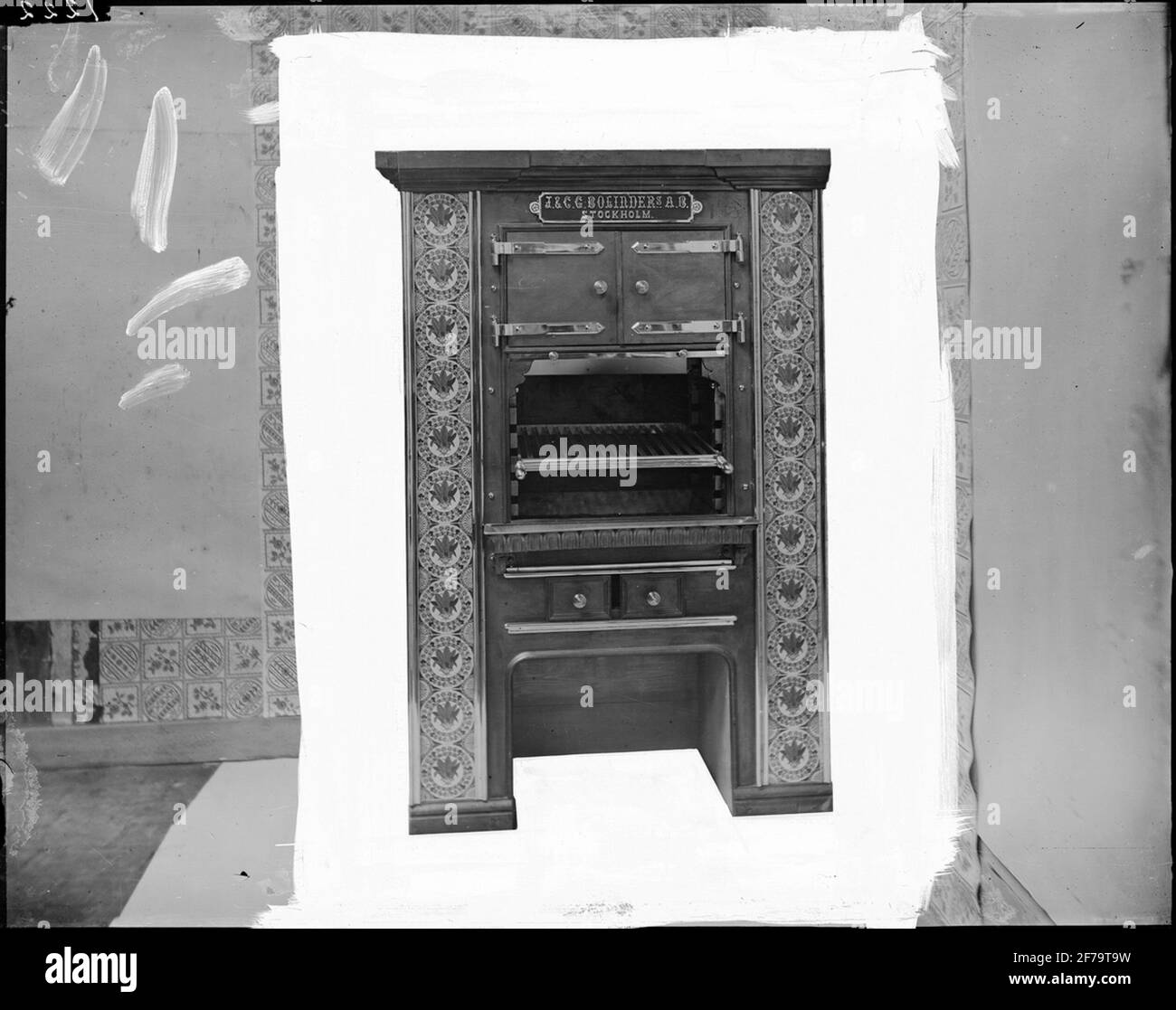 Grill with overboard. Retouched image Stock Photo - Alamy