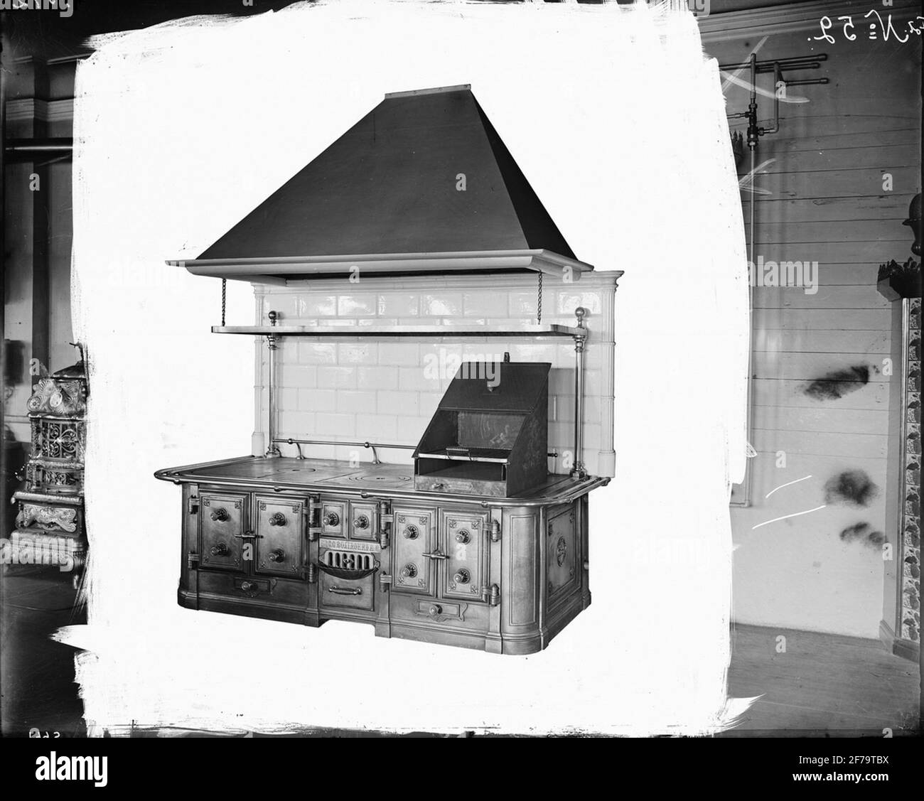 Fireplace with kitchens and grill for restaurant kitchen (No. 52 ...