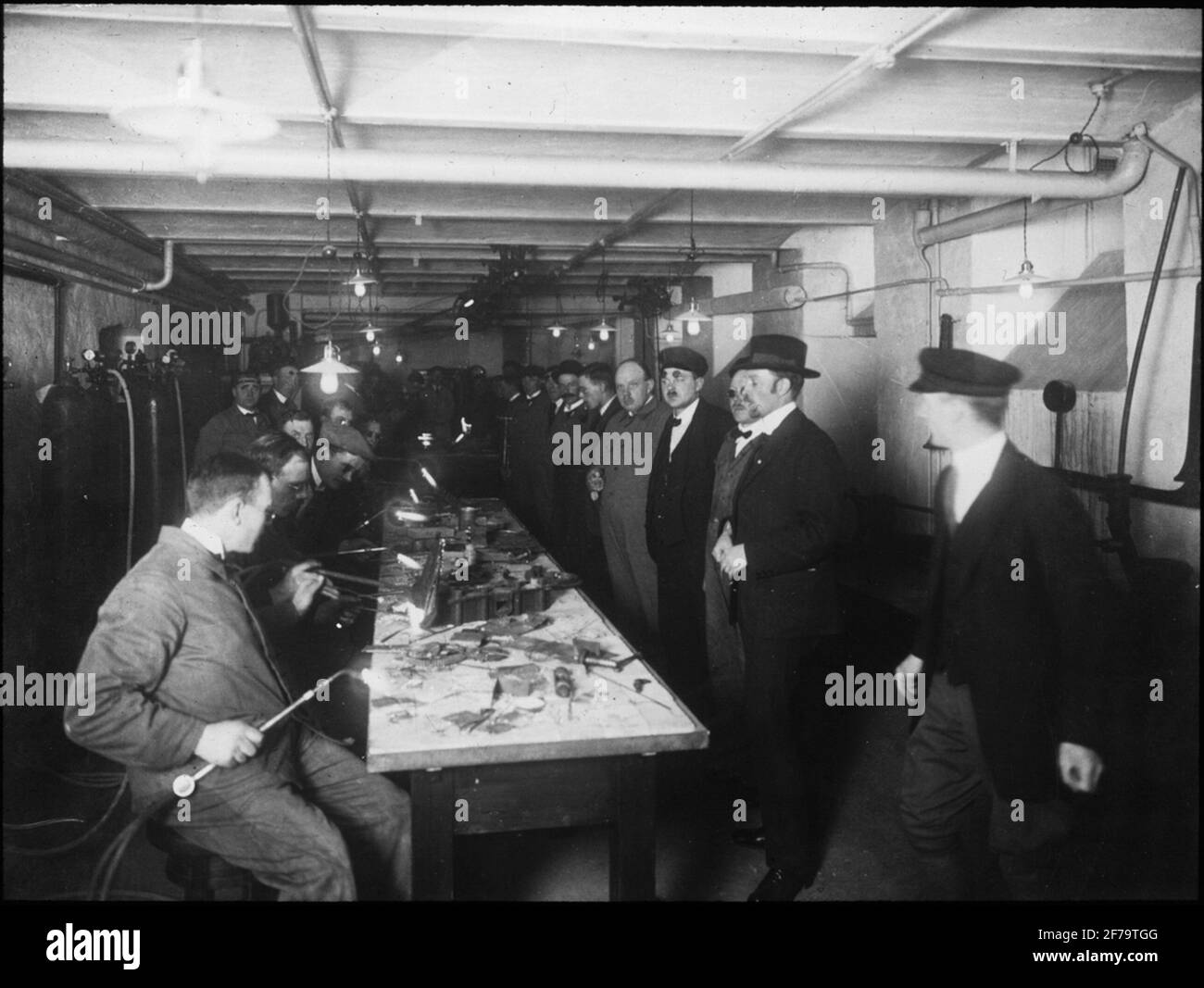 Light image, forograph of demonstration at workshop school Stock Photo ...