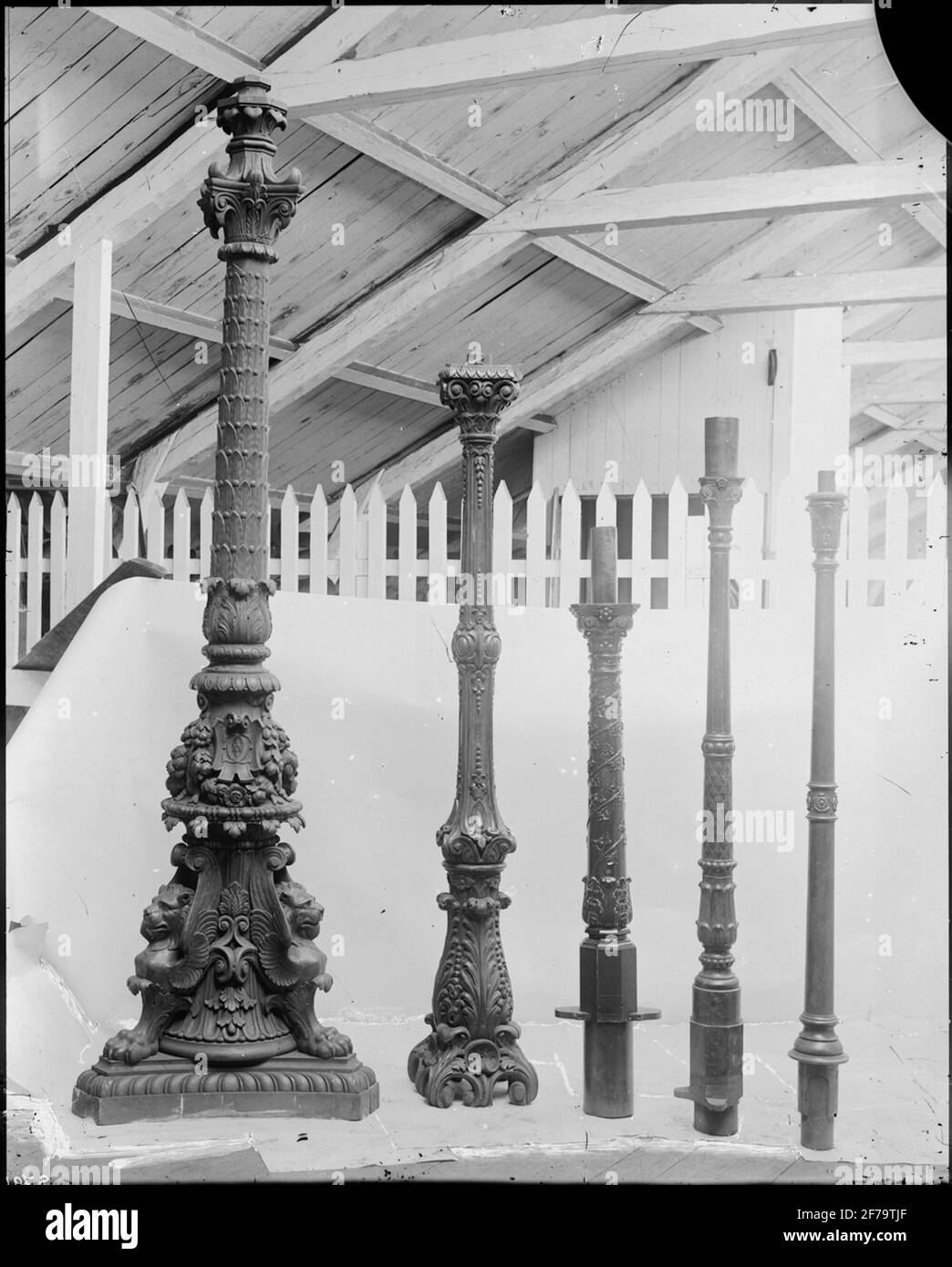 Five different lampposts Stock Photo - Alamy