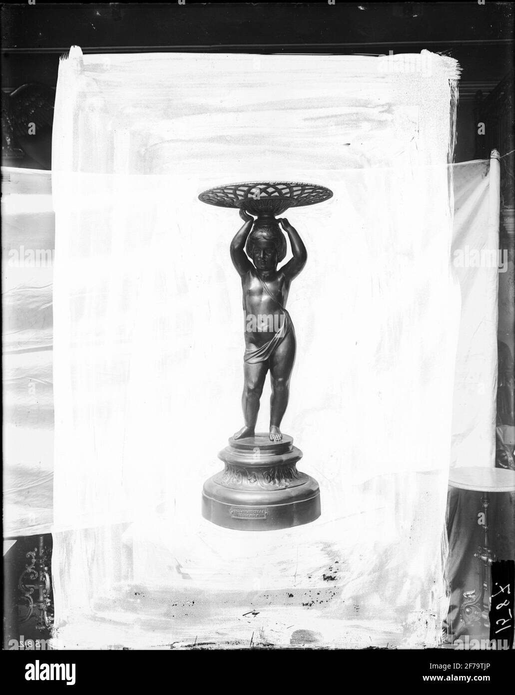 Cast iron statue. Retouched image Stock Photo - Alamy