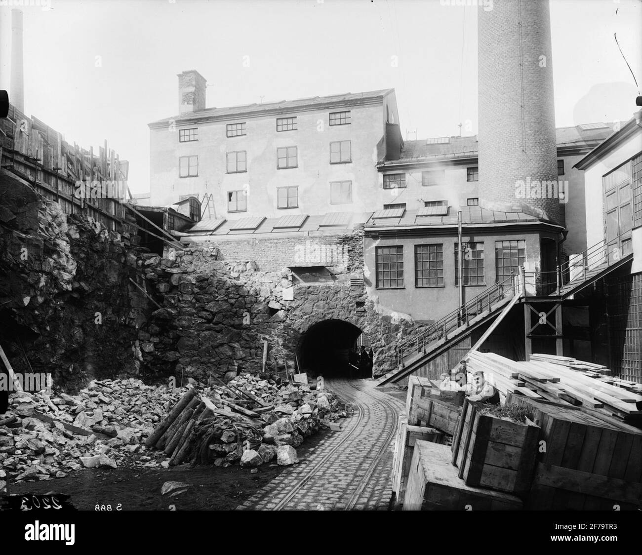 Bolinder's workshop industry area Stock Photo - Alamy