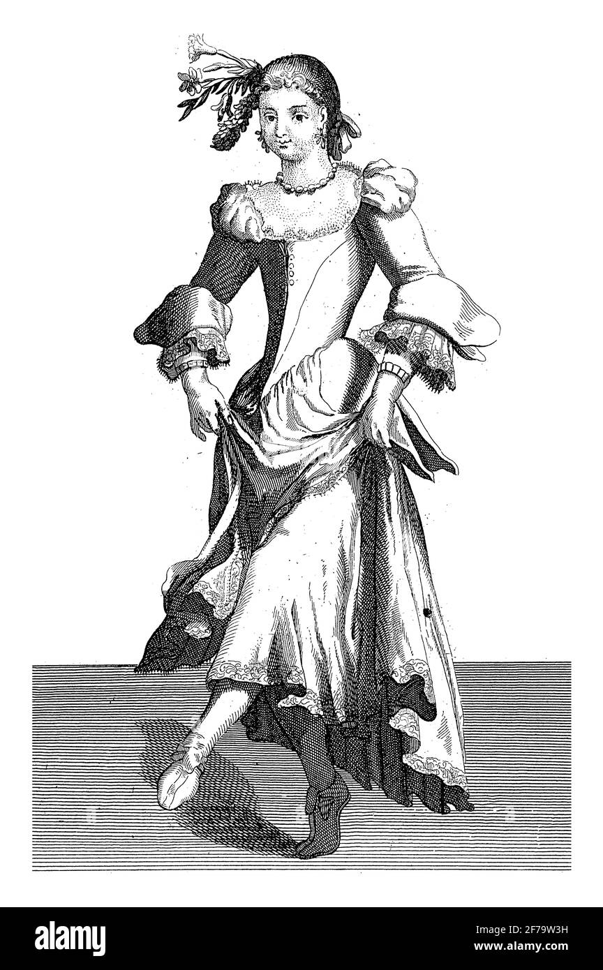 Venetian dancing woman, Domenico Bonavera (possibly), c. 1650 - c. 1740 ...