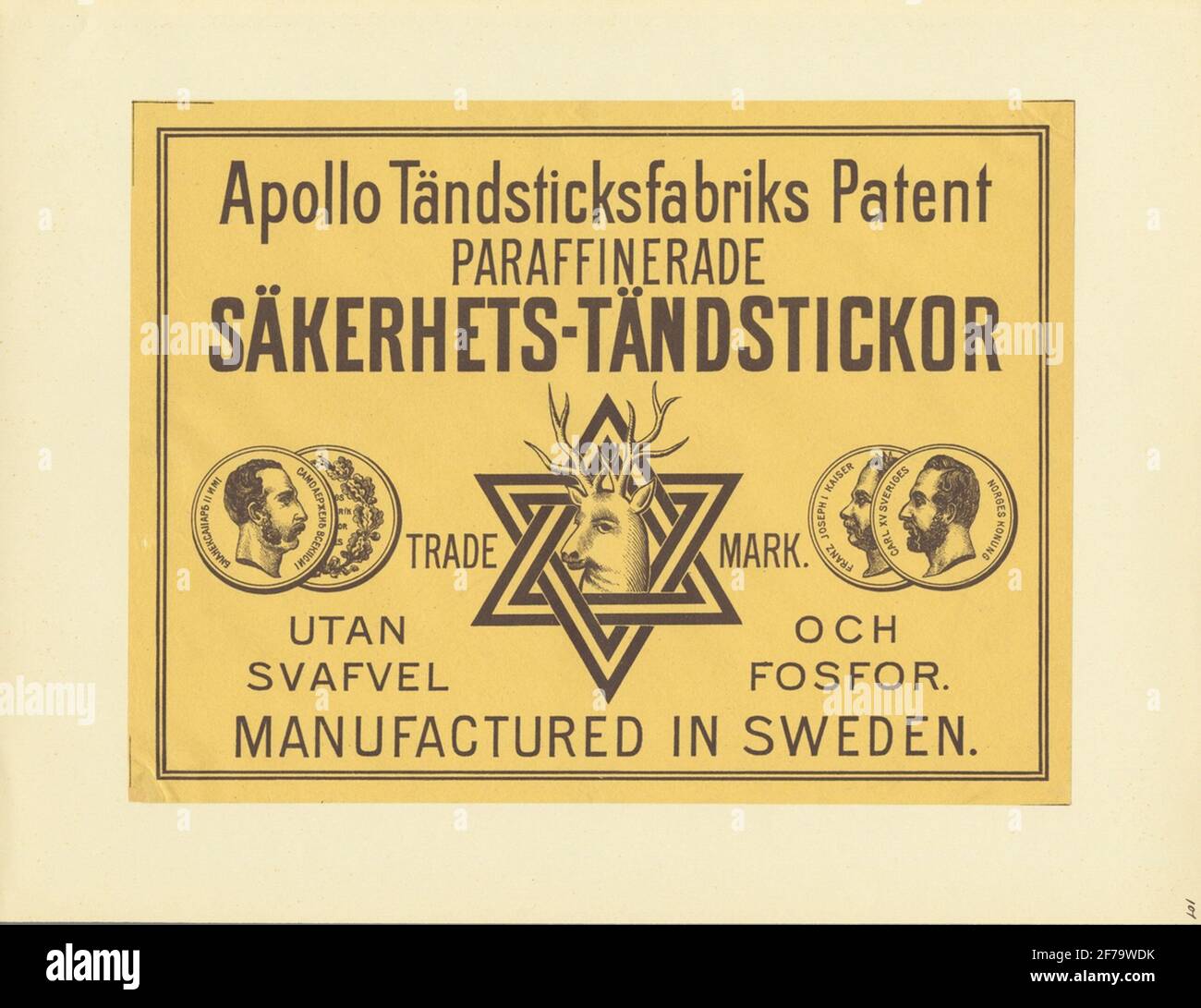 Matchbox labels, from the Swedish industrial and trading museum ...