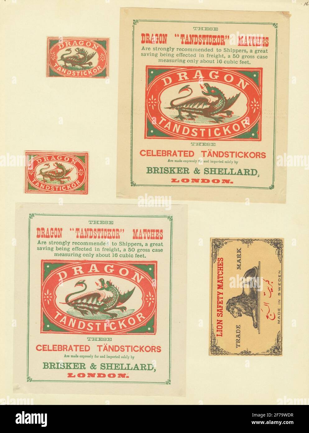 Matchbox labels london hi-res stock photography and images - Alamy