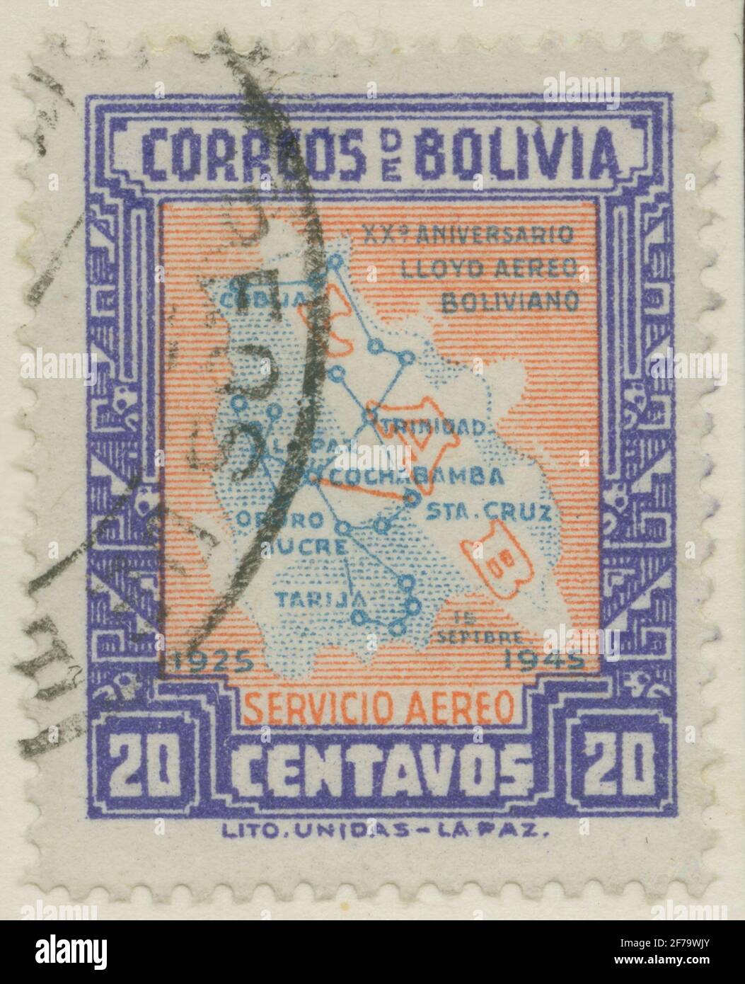 Vintage aviation routes hi-res stock photography and images - Alamy