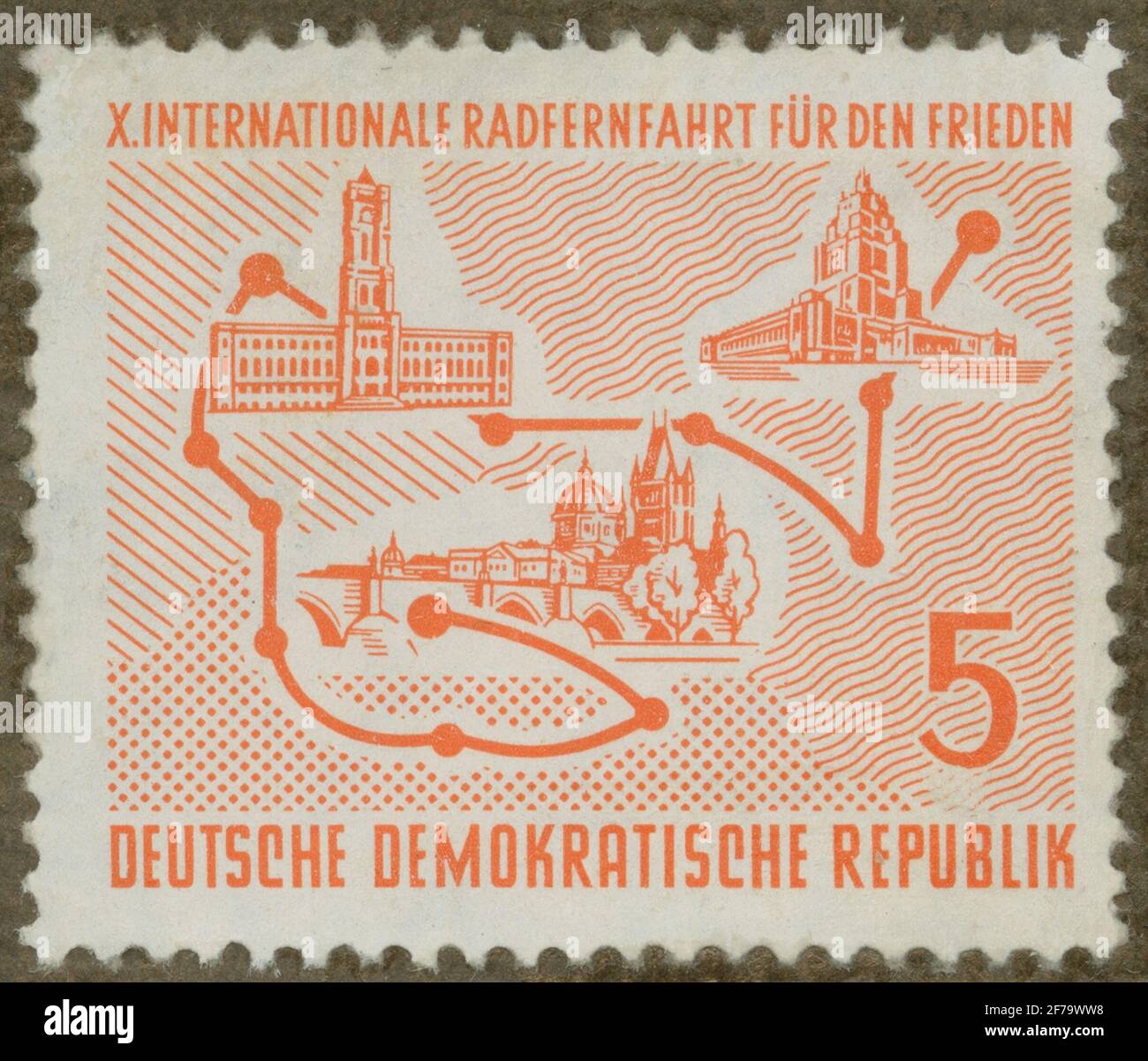 1957 east germany map hi-res stock photography and images - Alamy