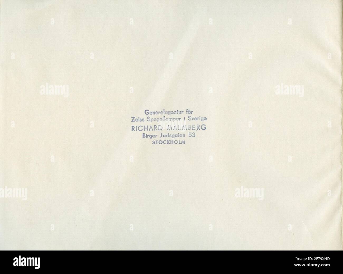 Försättsblad I Boken "Zeiss mirror light System Zeiss-Wiscott in the ...