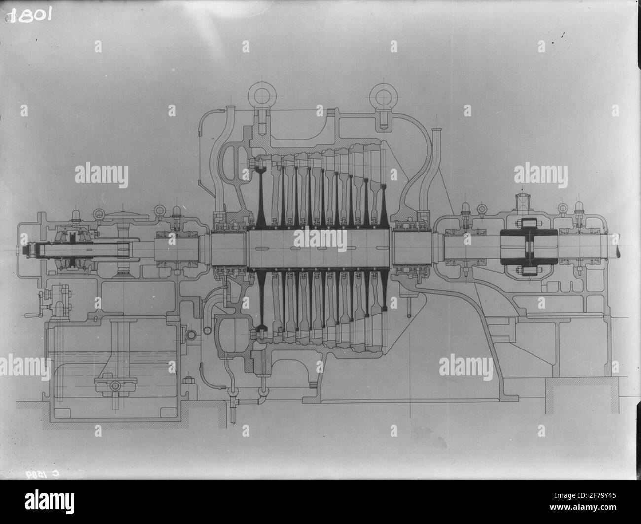 Steam turbine drawing hi-res stock photography and images - Alamy