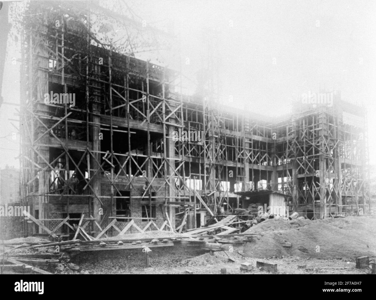 Builder: Building company Contractor, Stockholm. First factory building ...