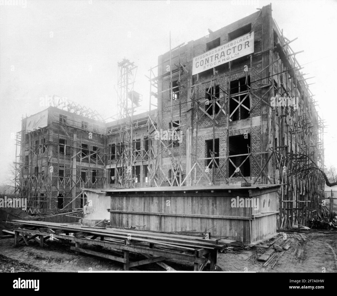 Builder: Building company Contractor, Stockholm. First factory building ...
