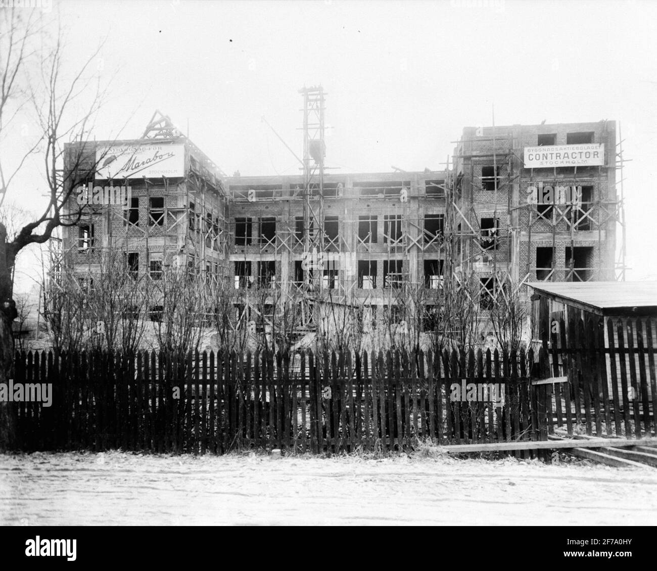 Builder: Building company Contractor, Stockholm. First factory building ...