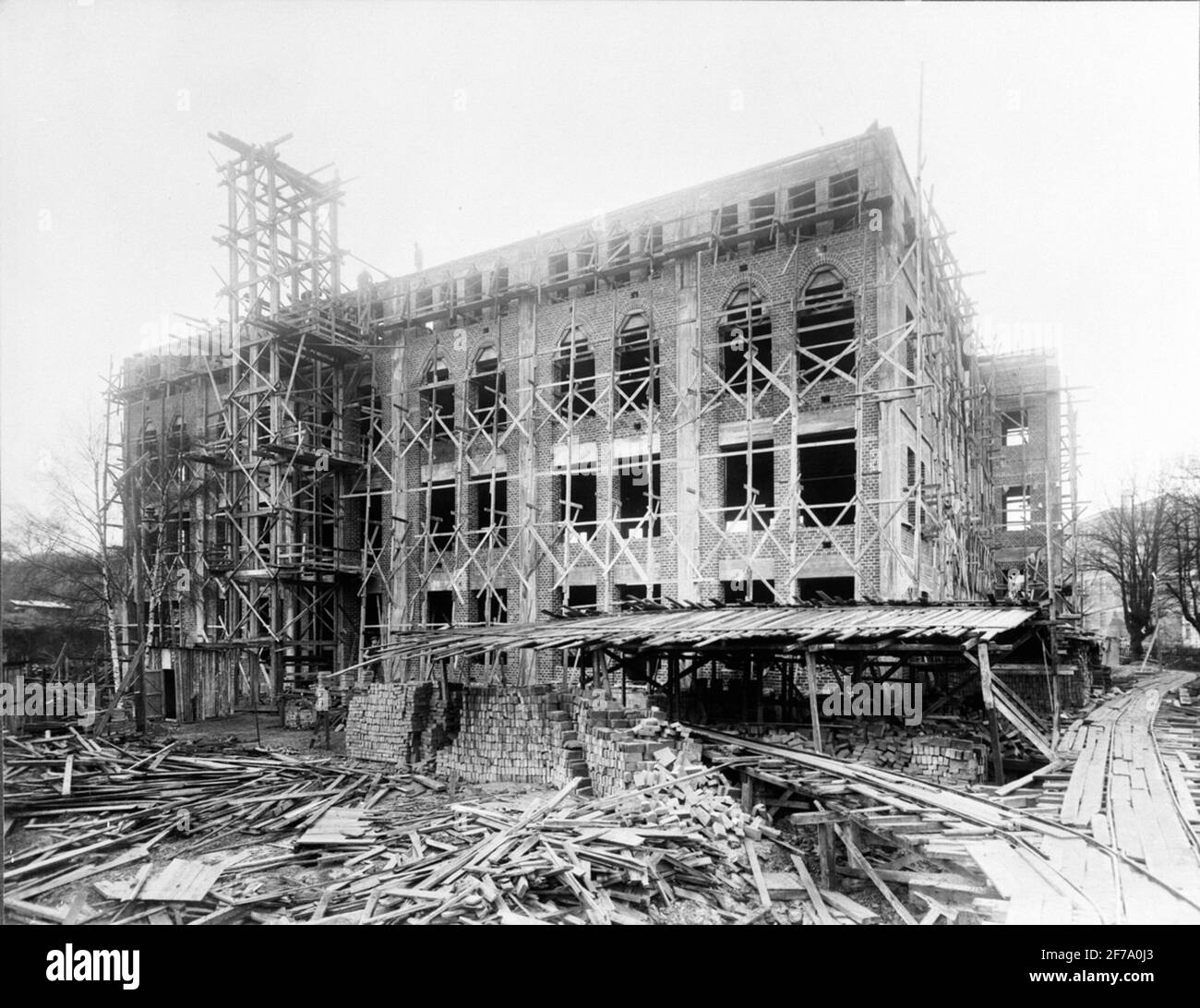 Builder: Building company Contractor, Stockholm. First factory building ...