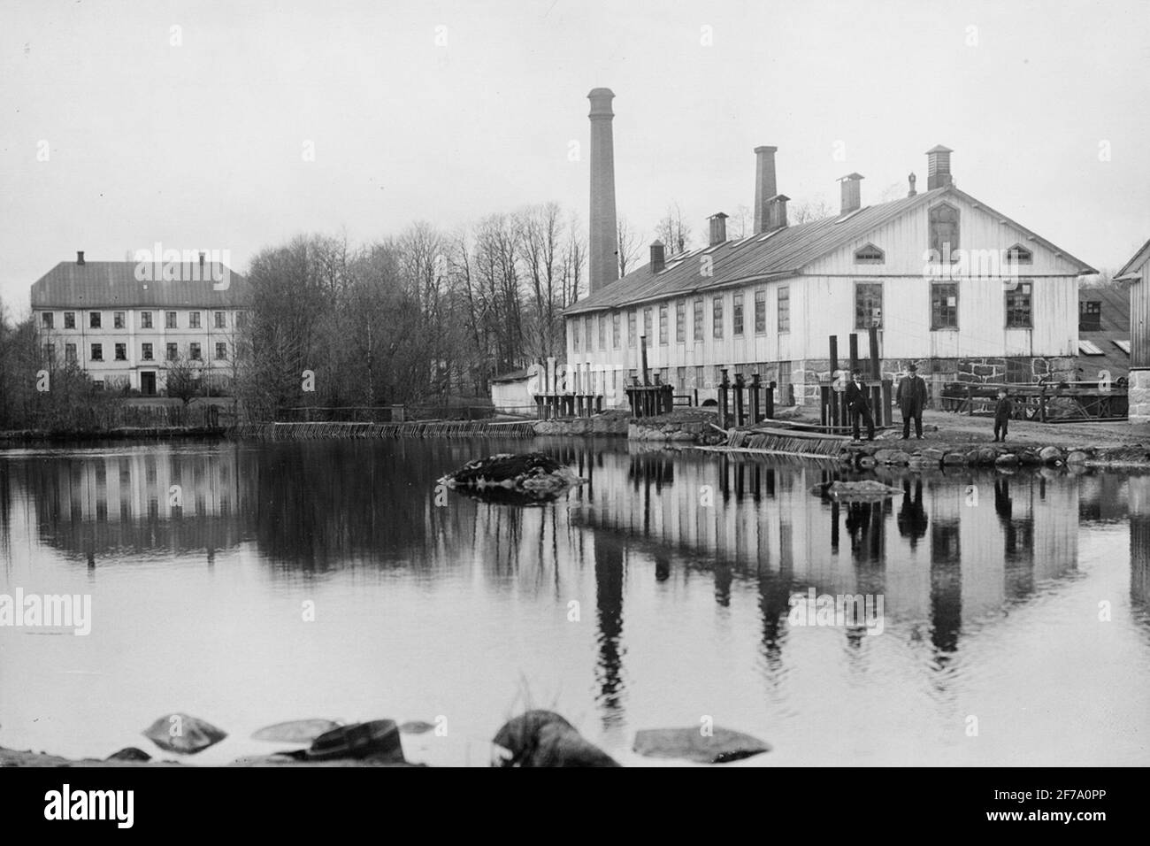 Gransholm's mansion and paper mill. "The Swedish tourist association's ...