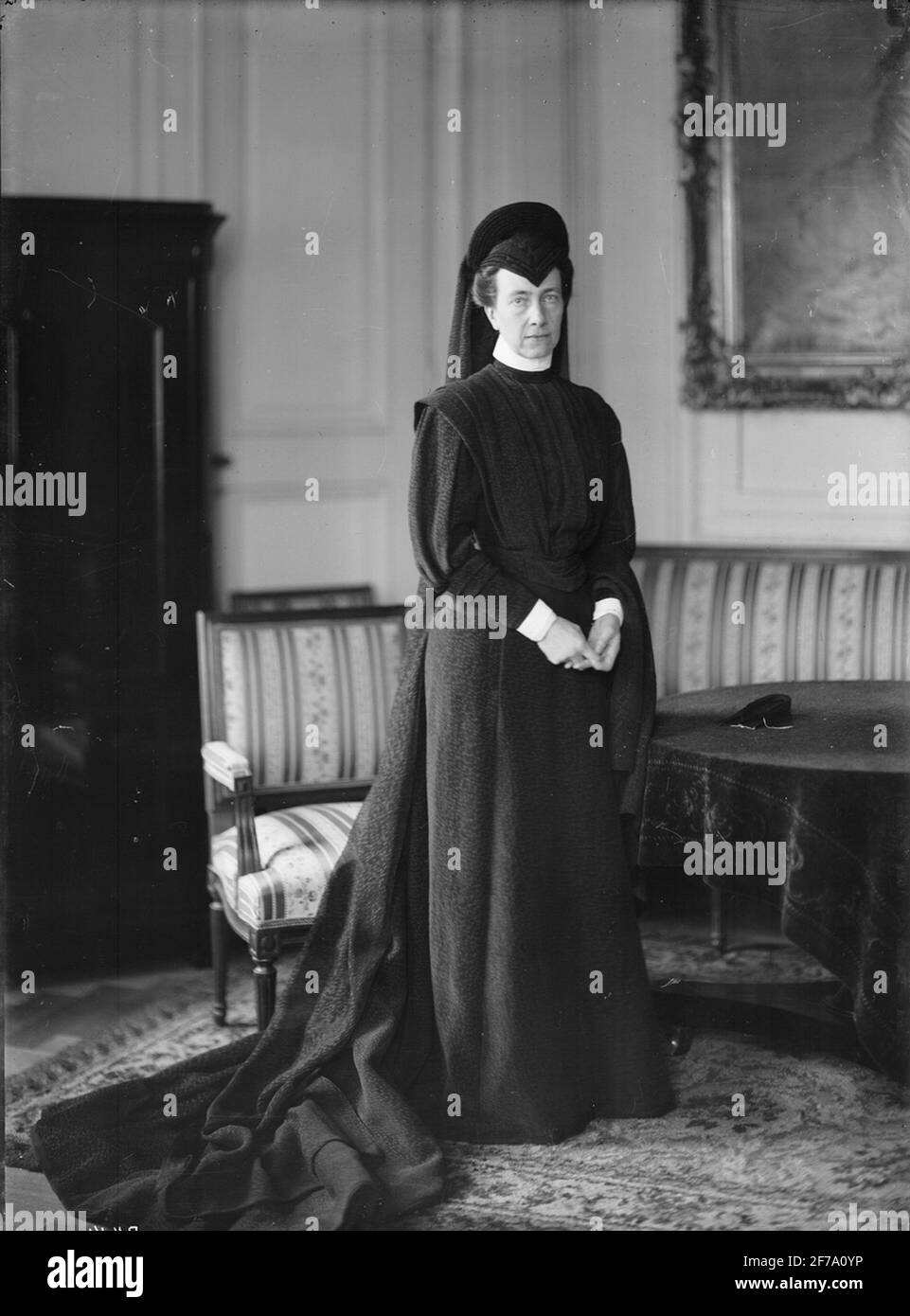Queen Victoria's pictures. Queen Victoria in full figure with mourning ...